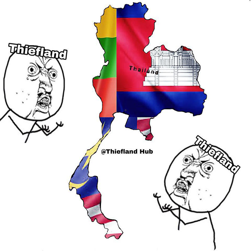 สัมพันธ์ไทย - กัมพูชา ร้าวหนัก ตั้งเพจจวก โชว์แผนที่ครึ่งหนึ่งของไทย ...