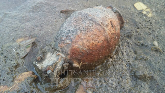 ชาวบ้านออกงมหอย แต่เจอระเบิดสังหาร M26 กลางแม่น้ำยม