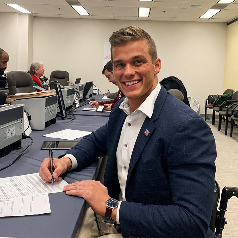 Madison Cawthorn ว่าที่สมาชิกสภาคองเกรส พรรครีพับลิกัน อายุน้อยที่สุด